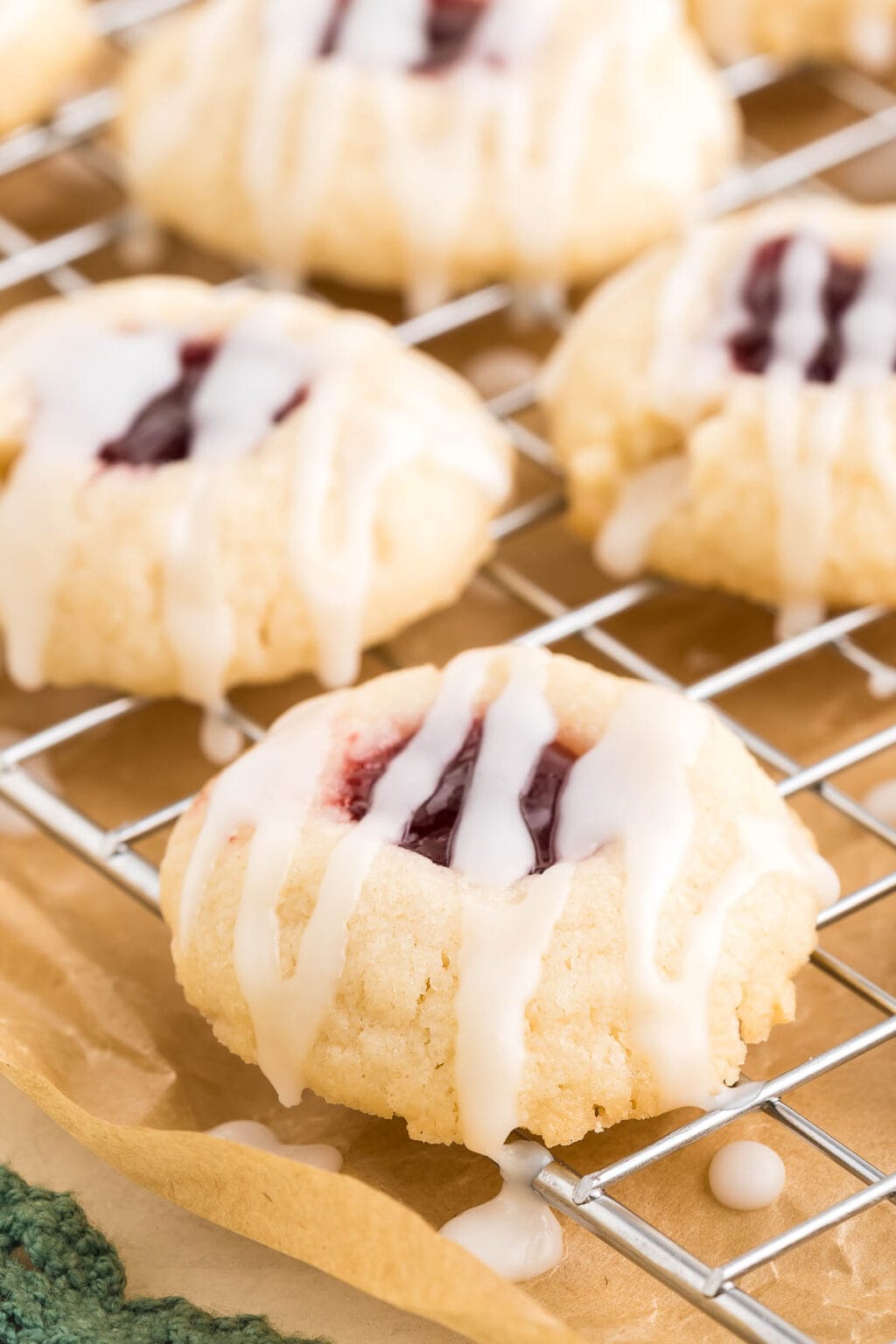 Raspberry Almond Shortbread Cookies (Thumbprints!)