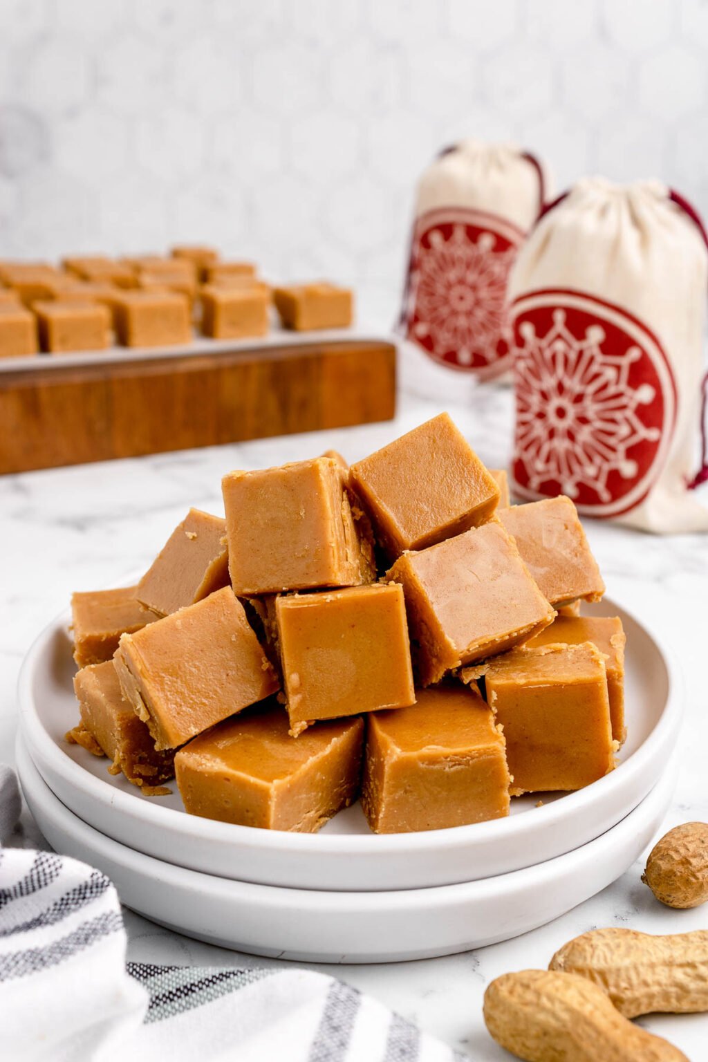 2 Ingredient Peanut Butter Fudge (Easy Recipe!)