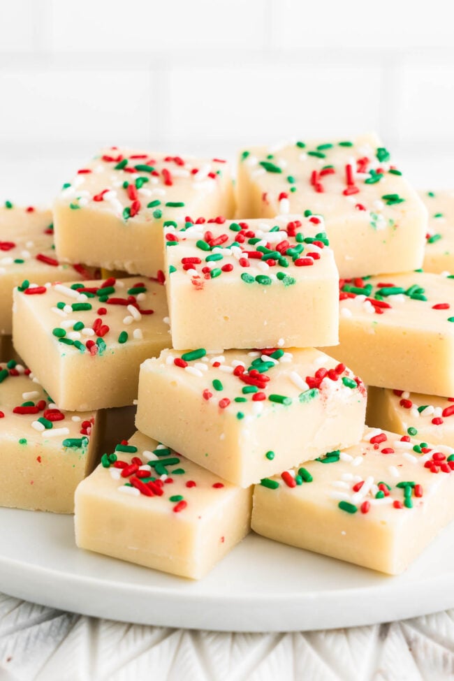 Sugar Cookie Fudge - Easy Christmas Fudge Recipe!