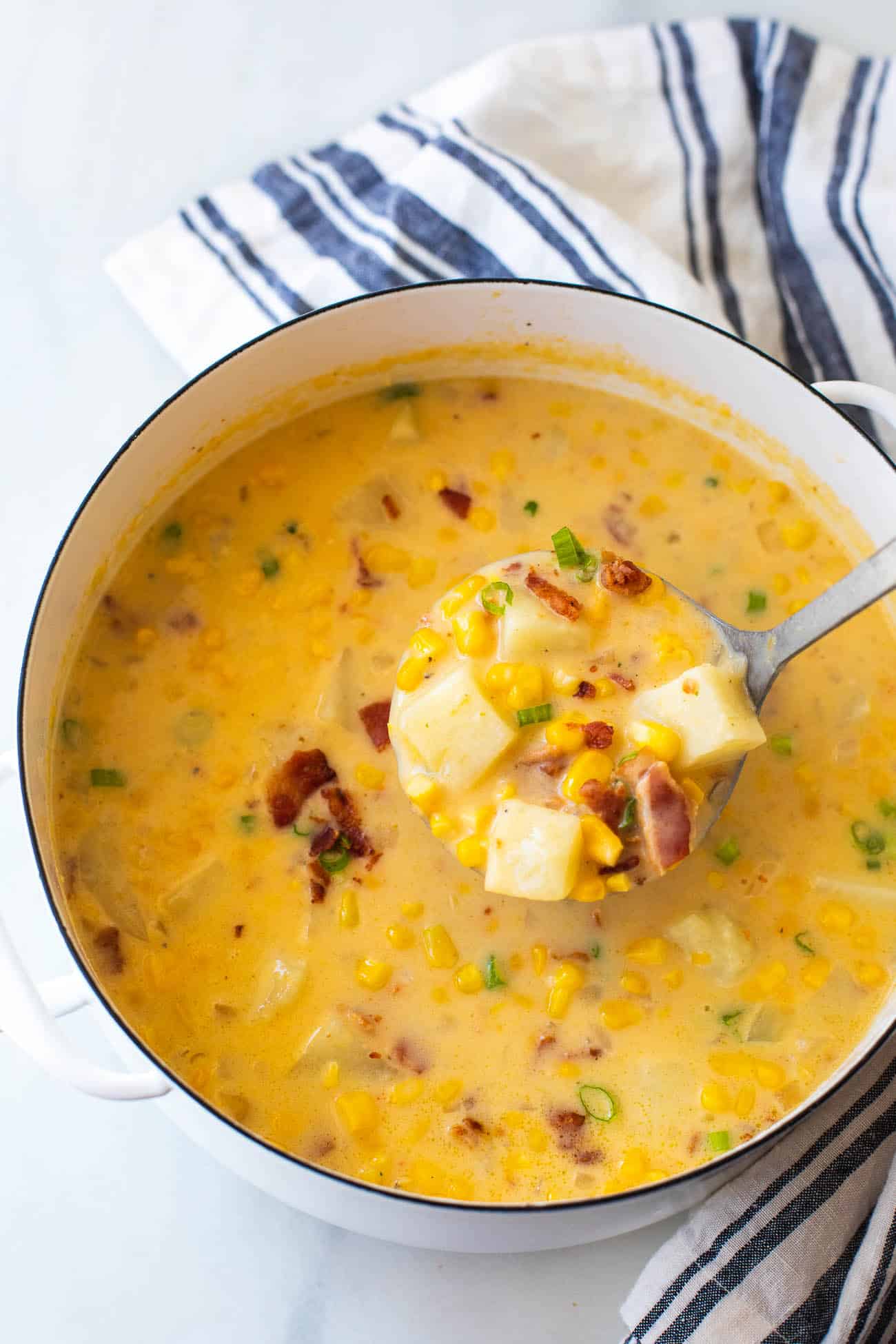 Potato Corn Chowder Recipe (One-Pot Easy & Creamy!)
